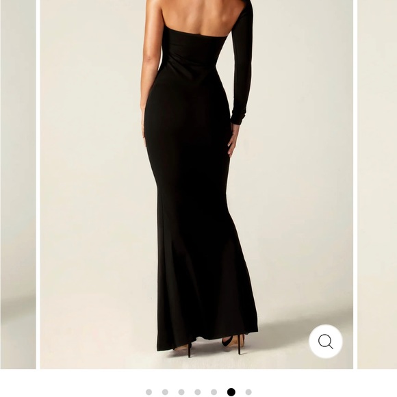 Alieva | Dresses | Lilux One Shoulder Modern Maxi Dress Black | Poshmark